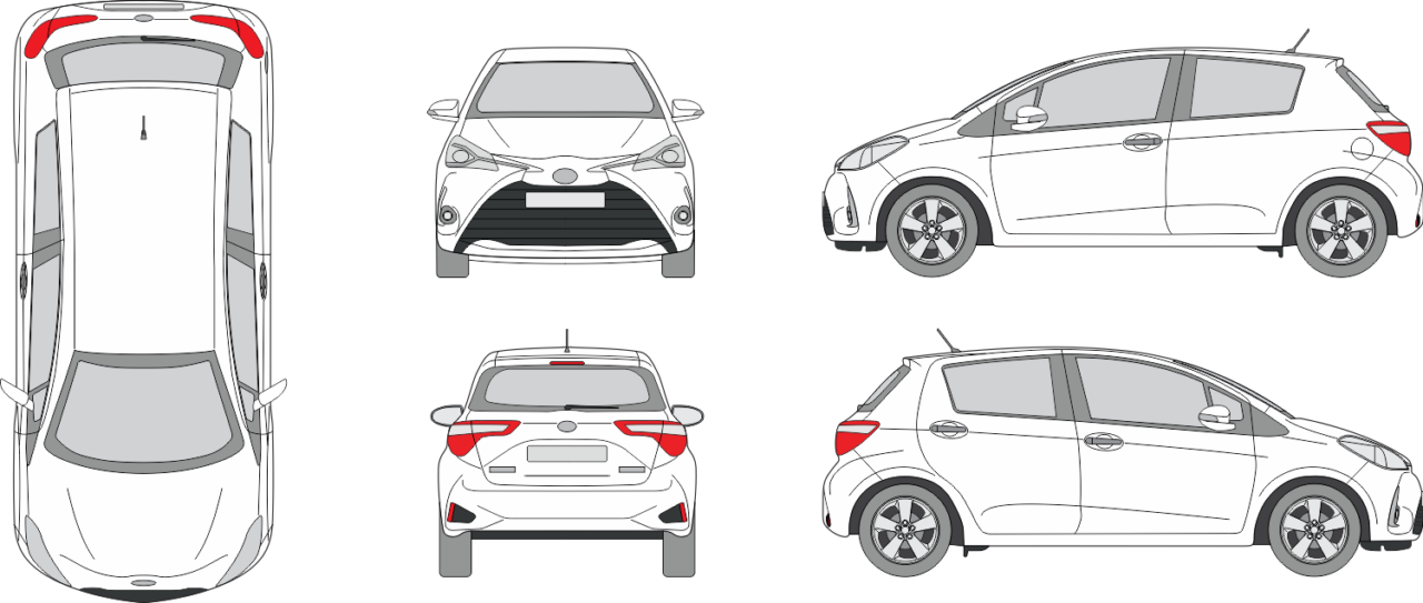 Toyota Yaris 2017 3-Door - Vehicle Templates Unleashed