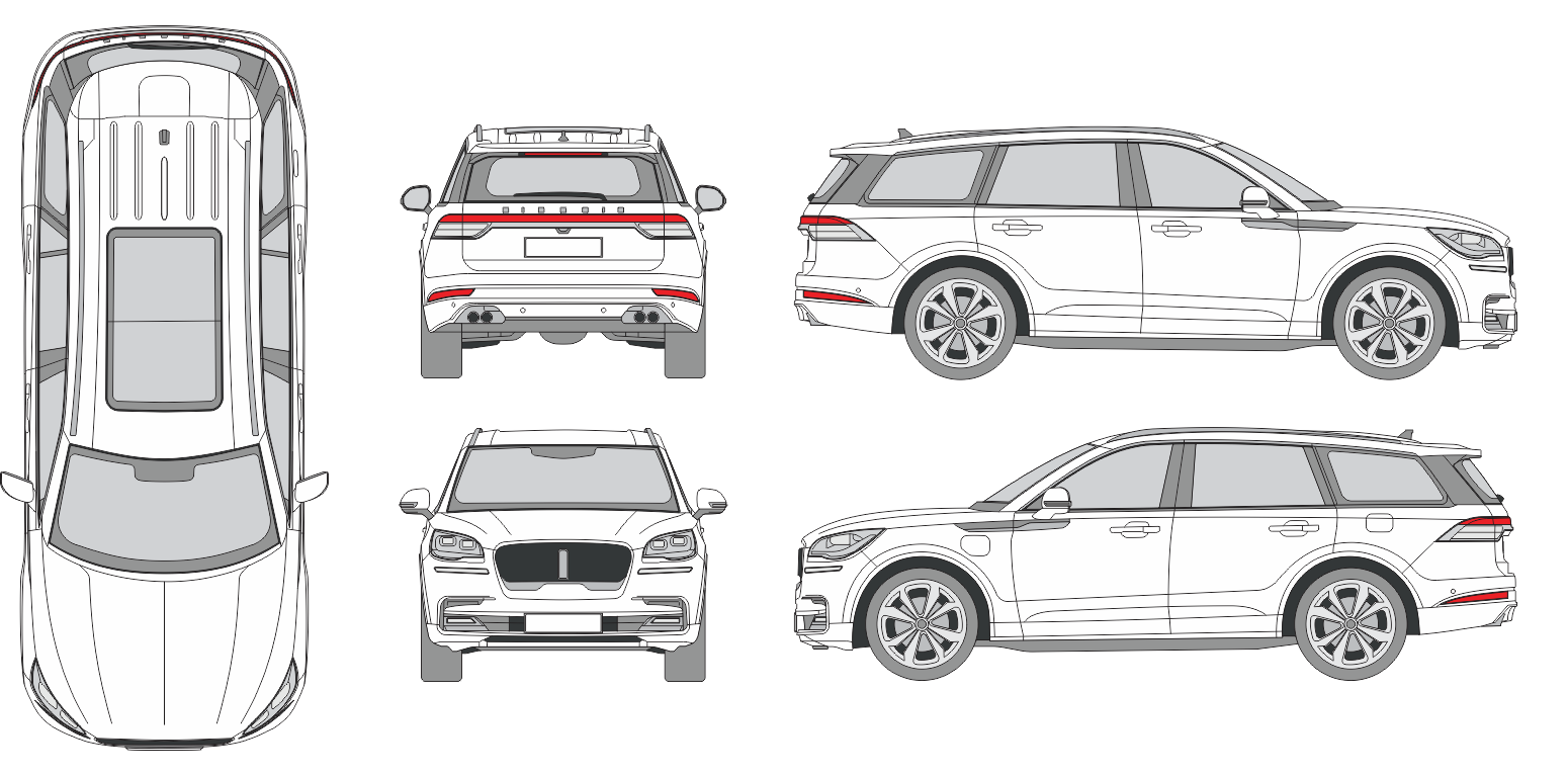 Lincoln Aviator 2019 - Vehicle Templates Unleashed