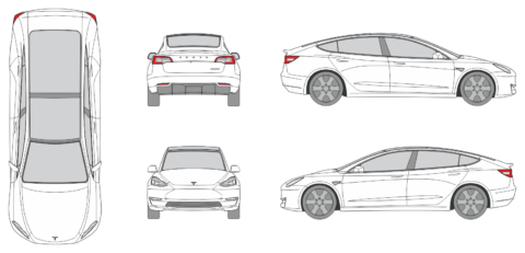 Tesla Model 3 2022 - Vehicle Templates Unleashed