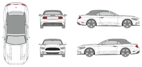 Ford Mustang 2018 - Vehicle Templates Unleashed