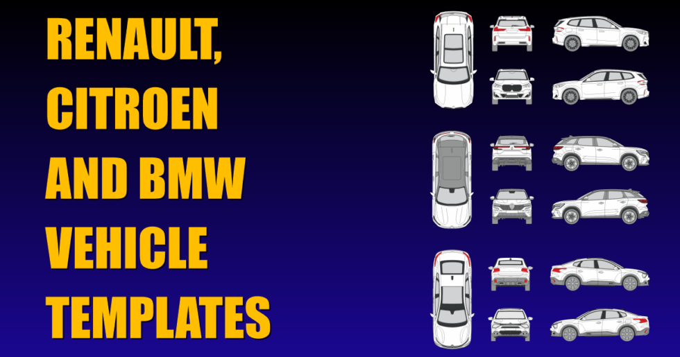 Renault, Citroen and BMW Templates Added to Collection