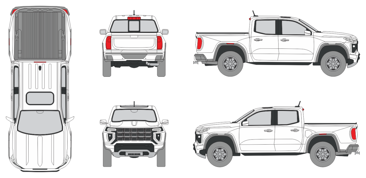 GMC Canyon 2023 - Vehicle Templates Unleashed
