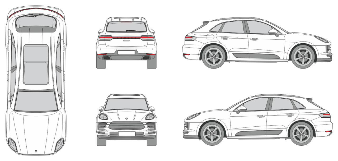 Porsche Macan 2018 - Vehicle Templates Unleashed