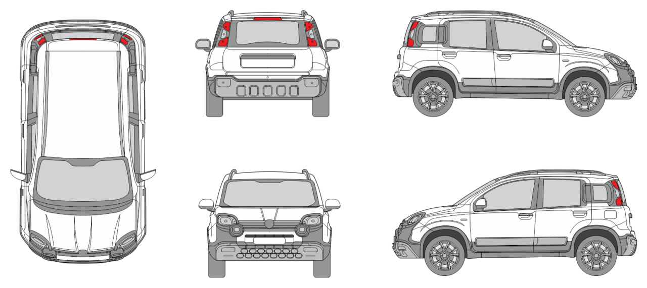 Fiat Panda Cross 2023 - Vehicle Templates Unleashed