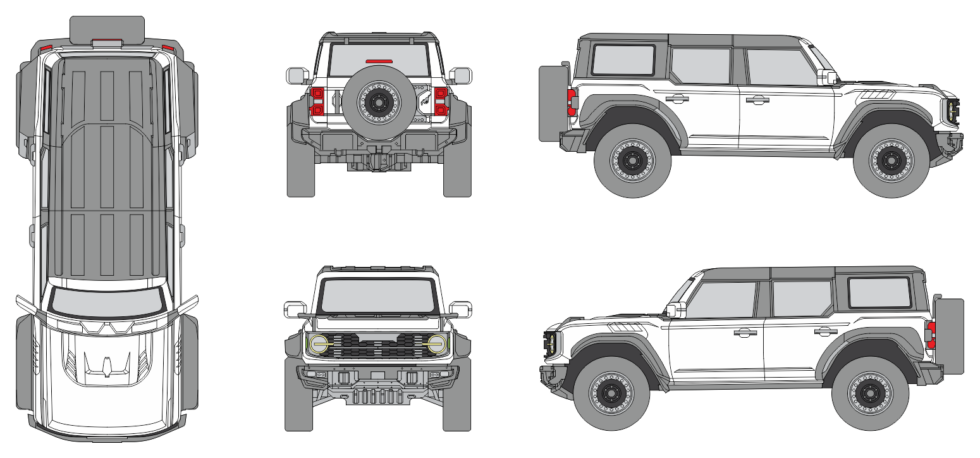 Ford Bronco Raptor 2023 Off Road - Vehicle Templates Unleashed