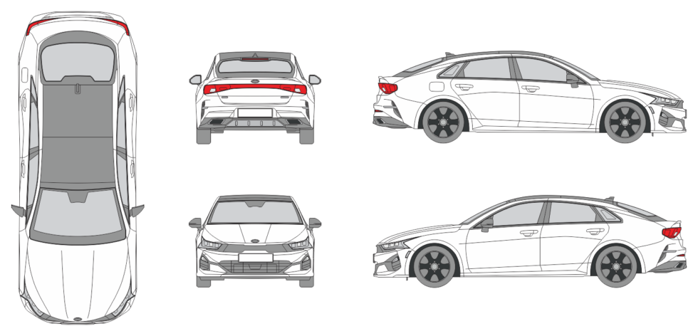 Kia K5 2019 - Vehicle Templates Unleashed