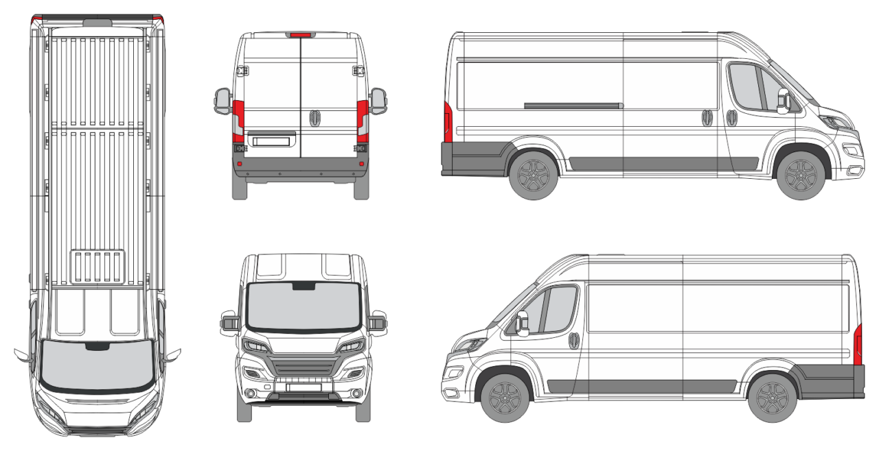 Fiat Ducato 2021 Superlong 4 Doors - Vehicle Templates Unleashed