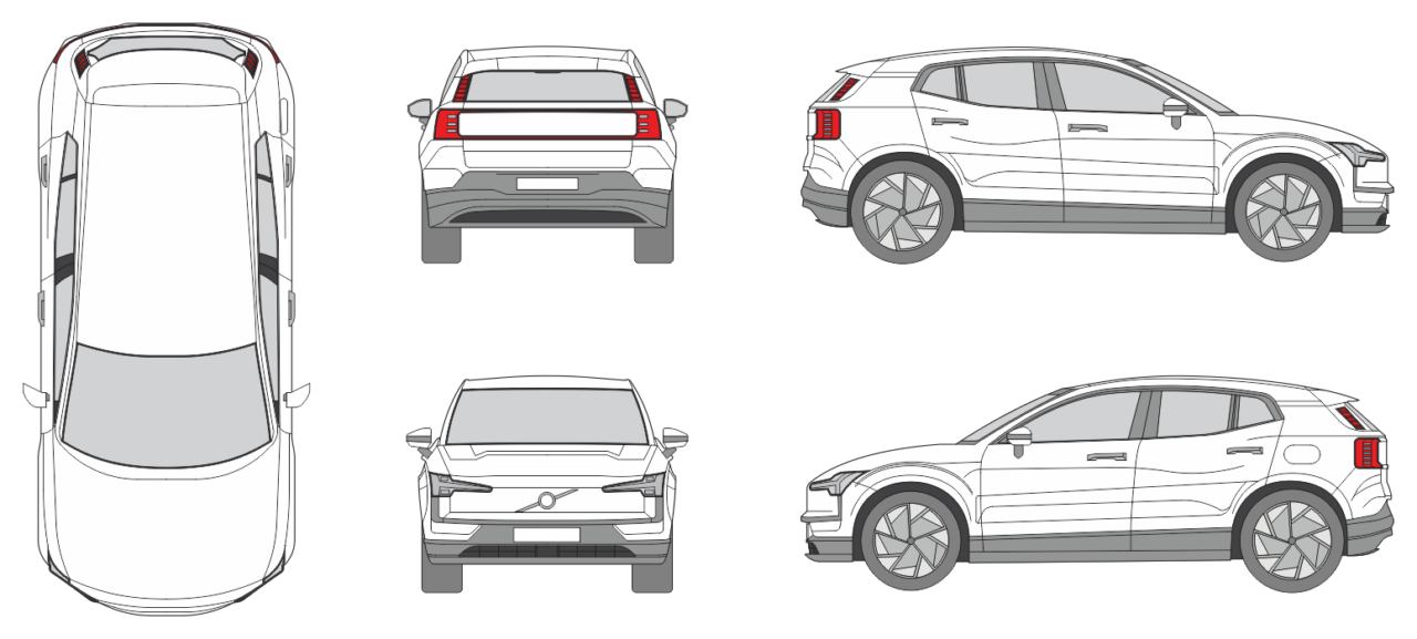 Volvo EX 30 2023 - Vehicle Templates Unleashed