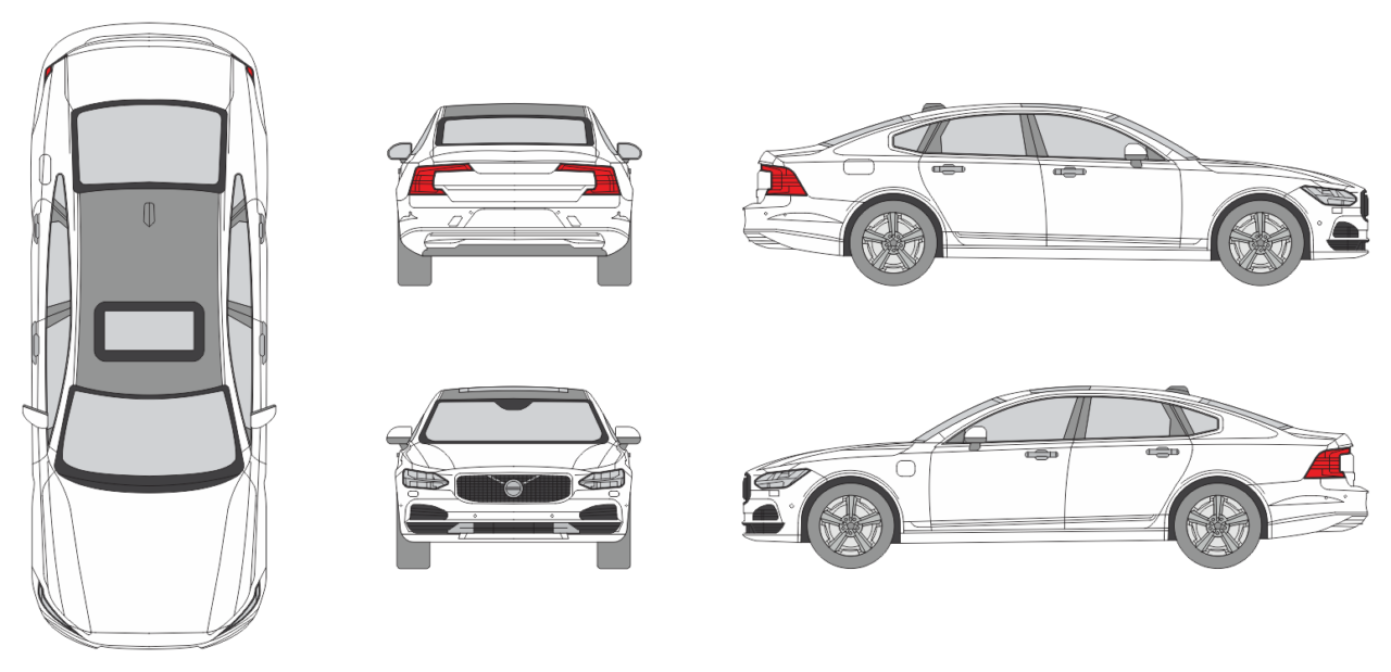 Volvo S90 2020 - Vehicle Templates Unleashed