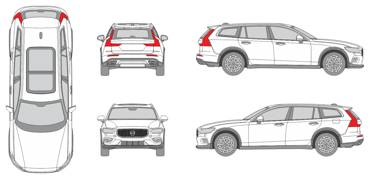 Volvo V60 Cross Country 2018 - Vehicle Templates Unleashed