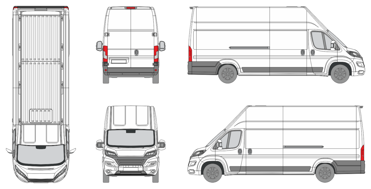 Fiat Ducato 2021 Extra Long Super High - Vehicle Templates Unleashed