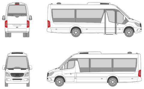 Mercedes Benz Sprinter Travel 65 2018 - Vehicle Templates Unleashed