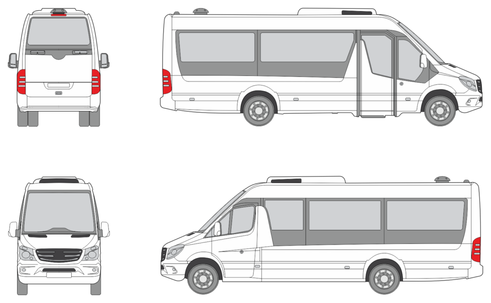 Mercedes Benz Sprinter Travel 65 2018 - Vehicle Templates Unleashed