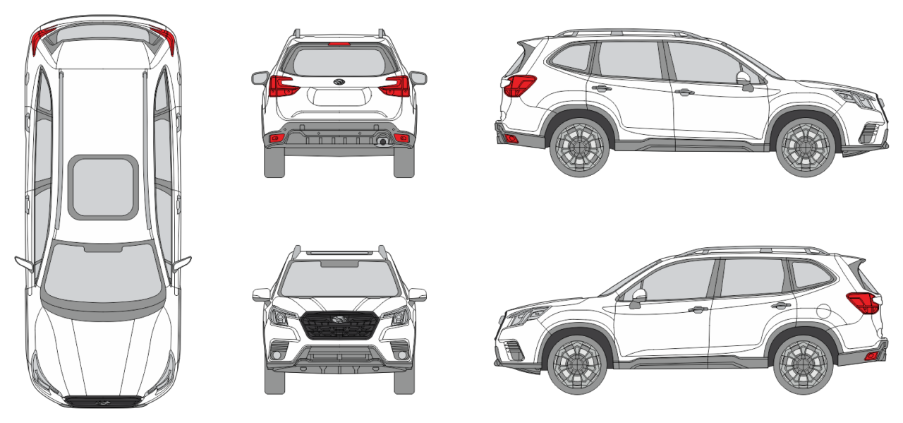 Subaru Forester 2022 - Vehicle Templates Unleashed