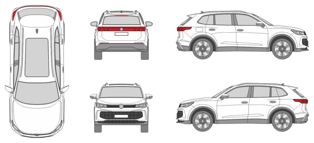 Volkswagen Tiguan 2023 - Vehicle Templates Unleashed