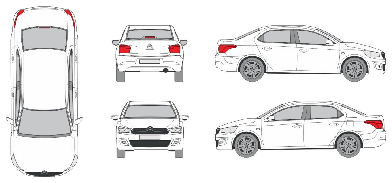 Citroen C-Elysee 2012 - Vehicle Templates Unleashed