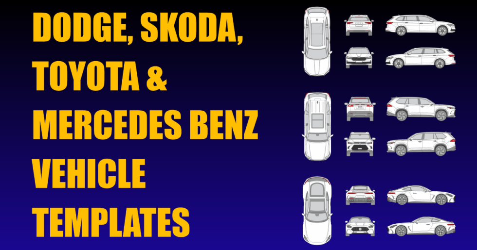 Dodge, Skoda, Toyota and Mercedes Benz Vehicle Templates Added ...