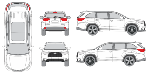 Toyota Highlander 2013 - Vehicle Templates Unleashed