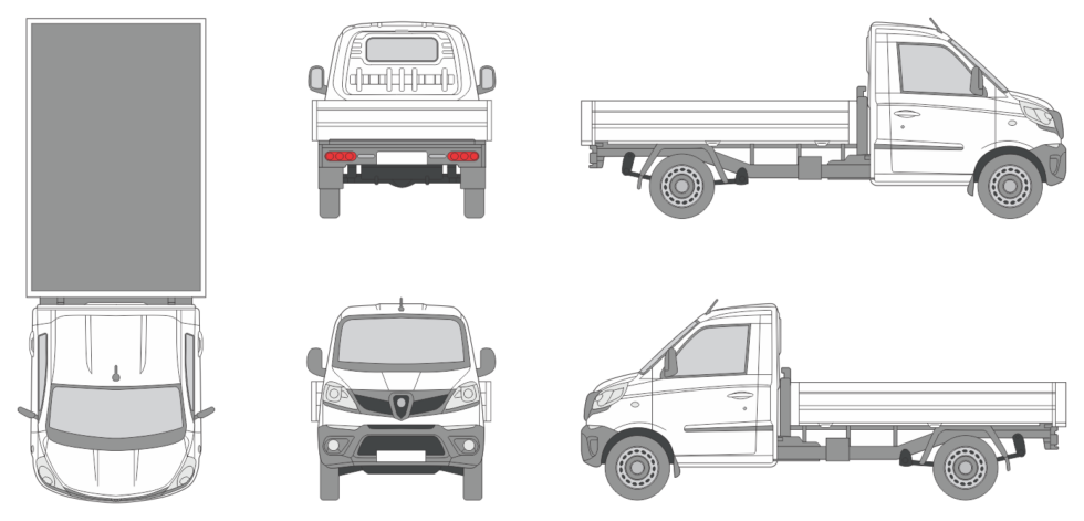 Piaggio Porter NP6 2021 - Vehicle Templates Unleashed