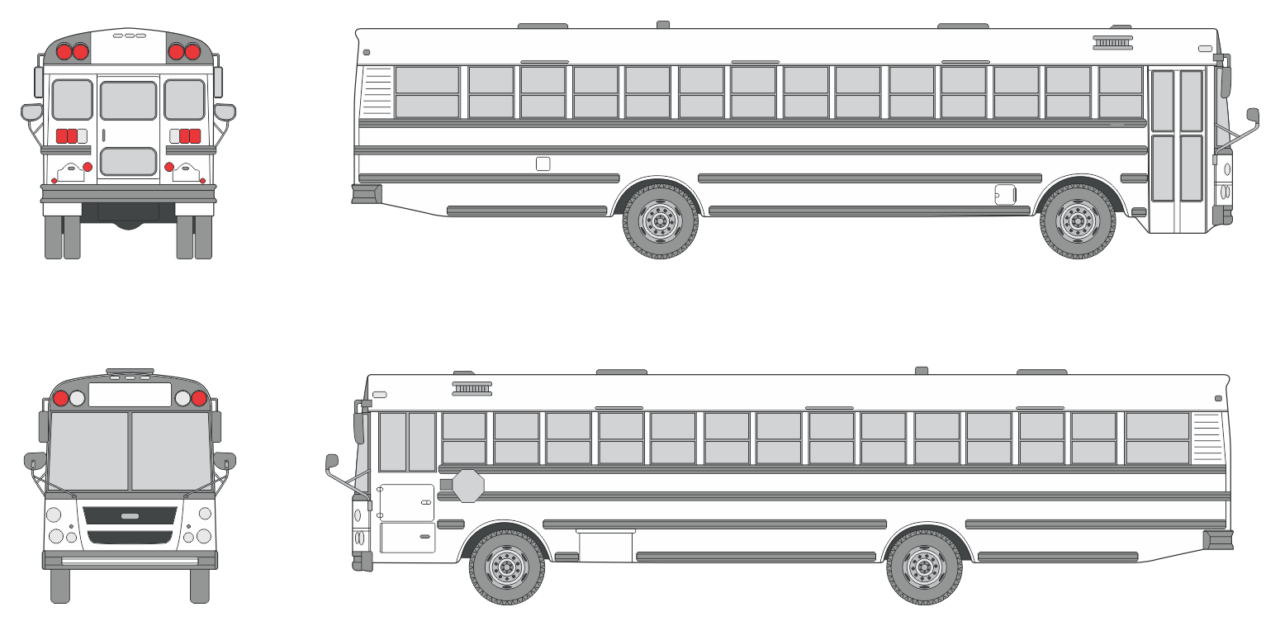 Thomas Built Buses MVP-EF 2013 - Vehicle Templates Unleashed