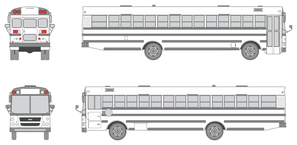 Thomas Built Buses MVP-EF 2013 - Vehicle Templates Unleashed