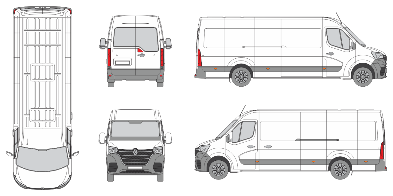 Renault Master RWD 2020 Extended Length High Roof Slide Door L ...