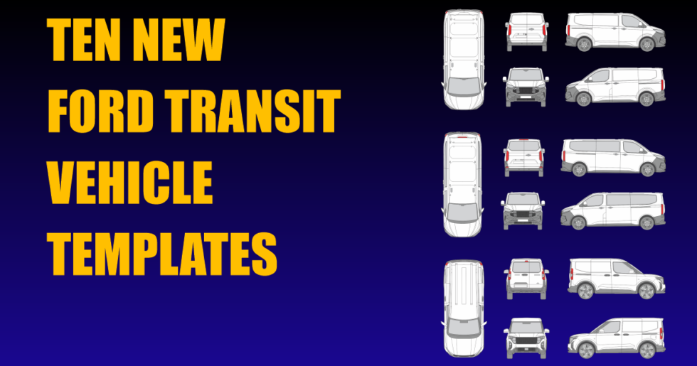 Ten New Ford Transit Vehicle Templates Added - Vehicle Templates Unleashed