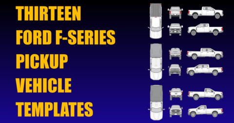 Thirteen Ford F-Series Pickup Vehicle Templates Added - Vehicle ...