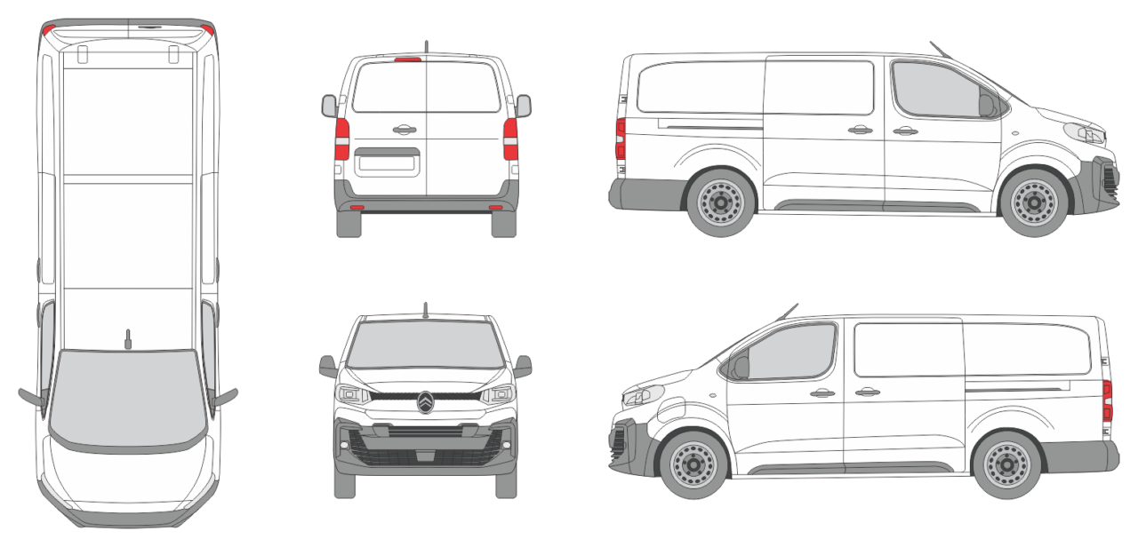 Citroen Jumpy Electric 2024 Long - Vehicle Templates Unleashed