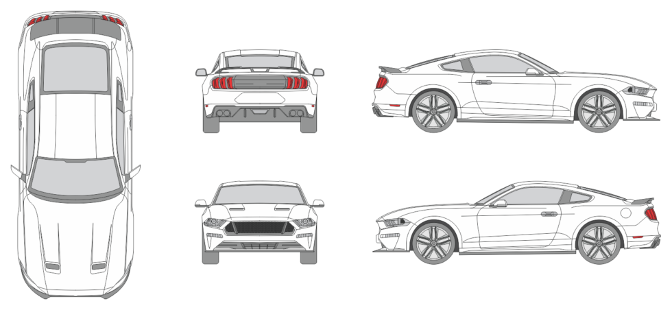 Ford Mustang 2018 - Vehicle Templates Unleashed