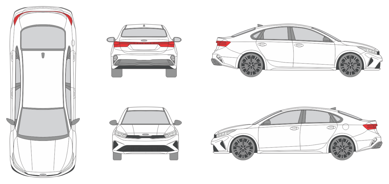 Kia Forte 2021 - Vehicle Templates Unleashed