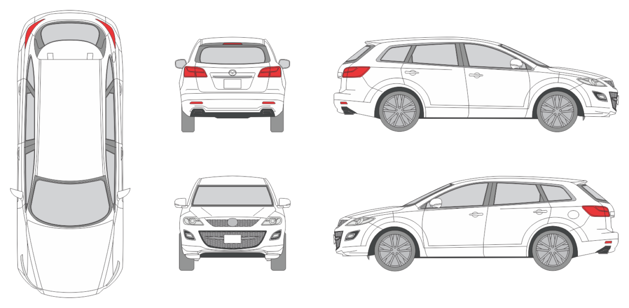 Mazda CX-9 2012 - Vehicle Templates Unleashed