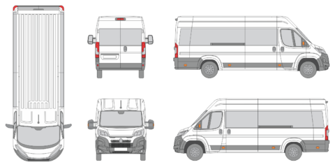 Citroen Relay 2024 Extra Long High Window Slide Door RL Window RL ...