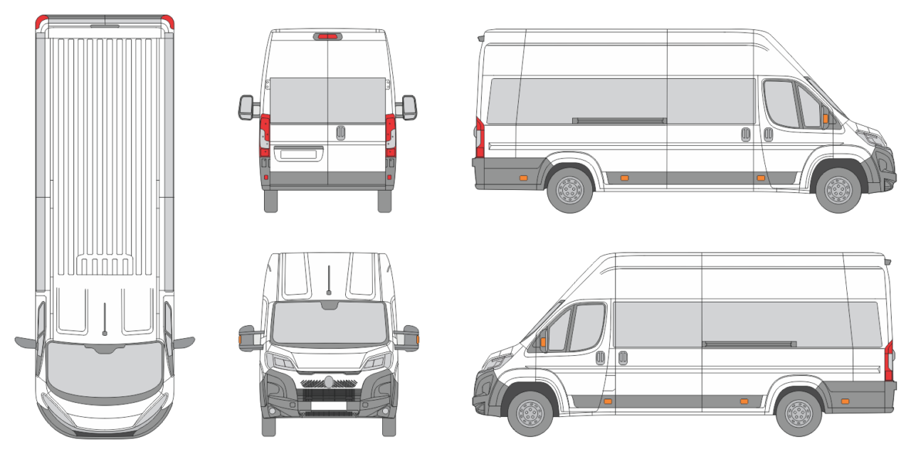 Citroen Relay 2024 Extra Long Super High Window Slide Door RL Window RL ...