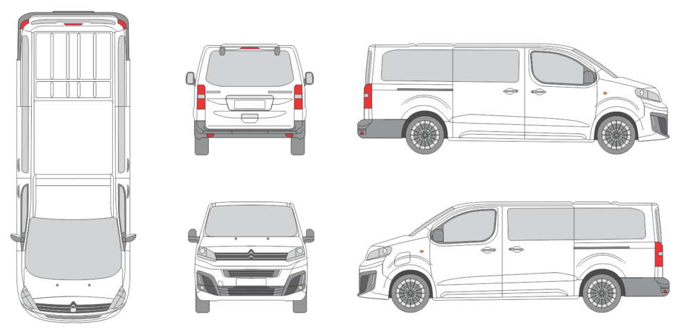 Citroen Dispatch 2024 Long Window - Vehicle Templates Unleashed