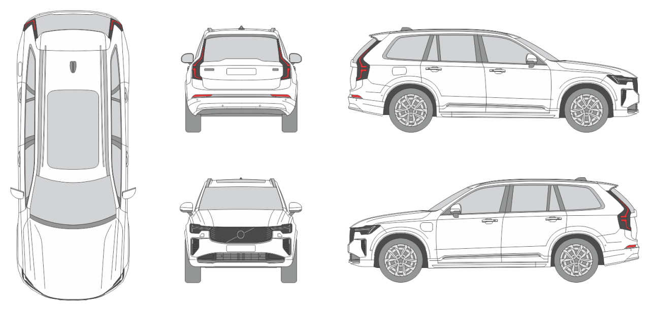 Volvo XC90 2024 - Vehicle Templates Unleashed