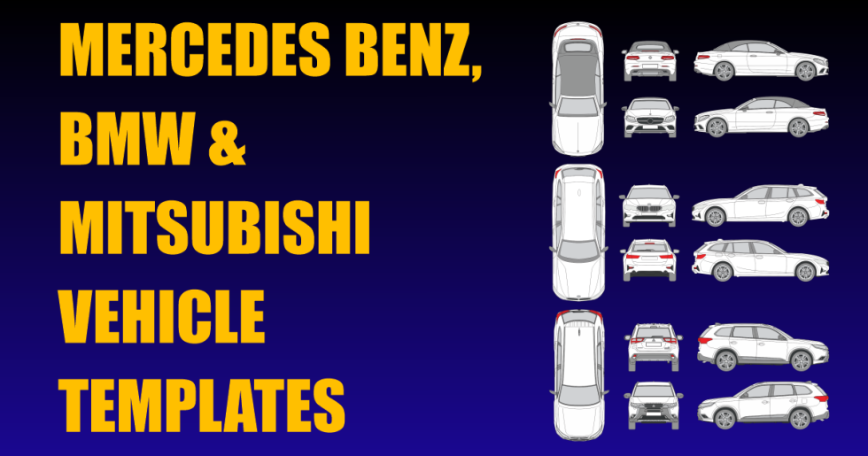 Mercedes Benz, BMW and Mitsubishi Vehicle Templates Added - Vehicle ...