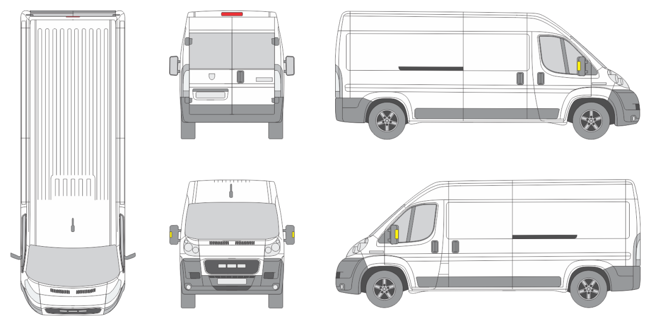 Ram Promaster 2013 Long High Roof - Vehicle Templates Unleashed