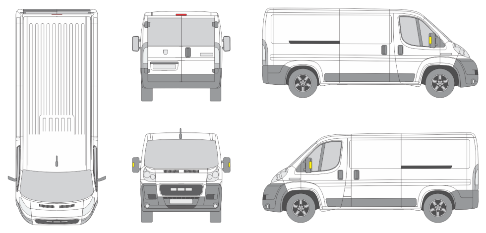 Ram Promaster 2013 Short - Vehicle Templates Unleashed