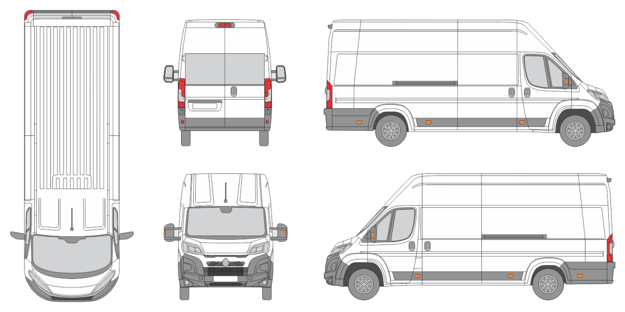Citroen Relay 2024 Long High Roof - Vehicle Templates Unleashed