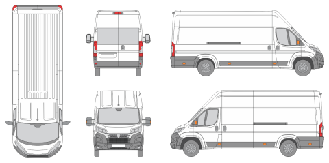 Peugeot Boxer 2024 Long High Roof - Vehicle Templates Unleashed
