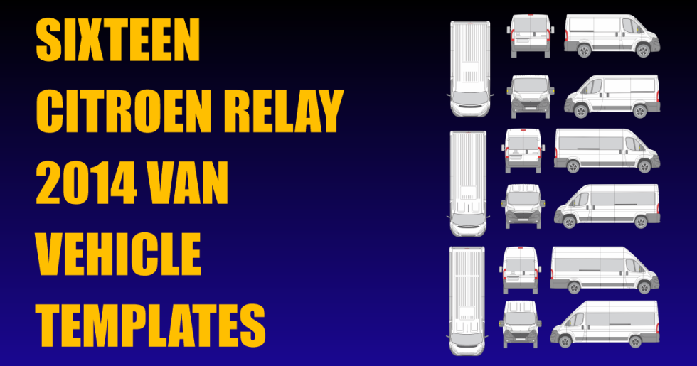 Sixteen Citroen Relay 2014 Van Vehicle Templates Added - Vehicle ...