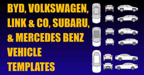 Byd, Volkswagen, Link & Co, Subaru and Mercedes Benz Vehicle Templates ...