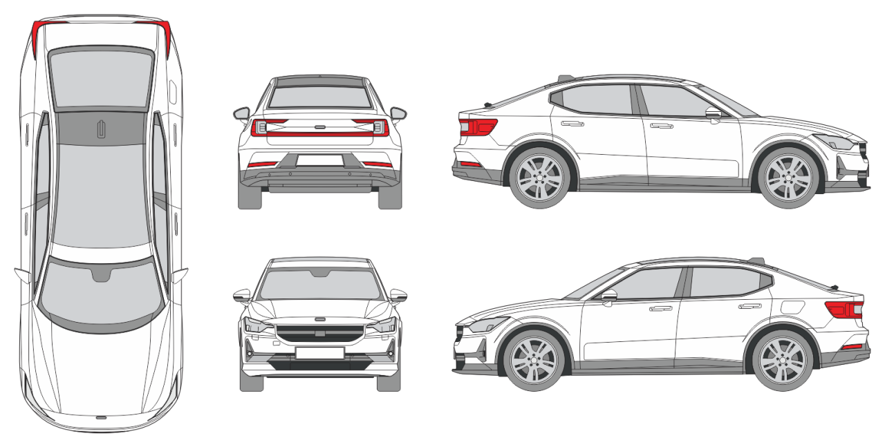 Polestar 2 2020 - Vehicle Templates Unleashed