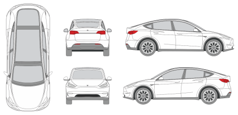 Tesla Model Y 2020 - Vehicle Templates Unleashed