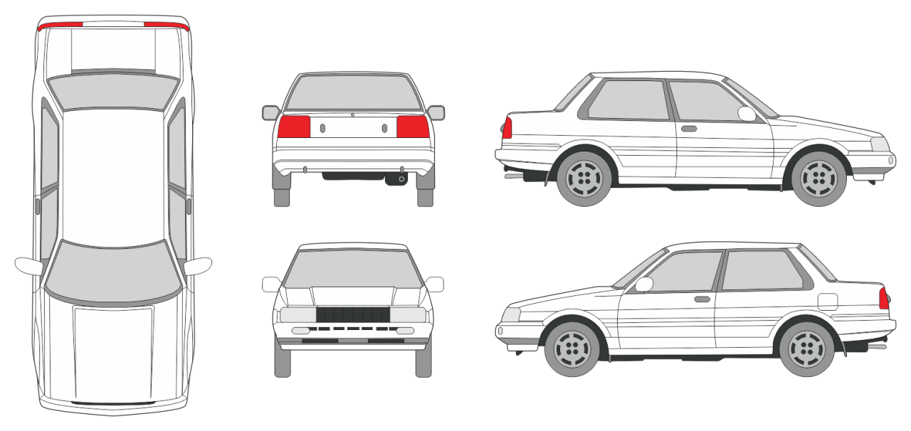 Toyota Corolla 1983 - Vehicle Templates Unleashed