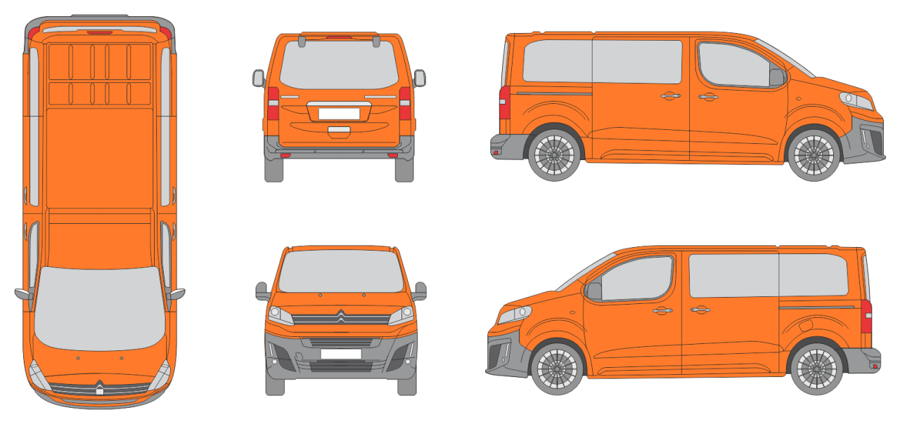 Citroen Dispatch 2016 Med Long Liftgate Window Window RL - Vehicle ...