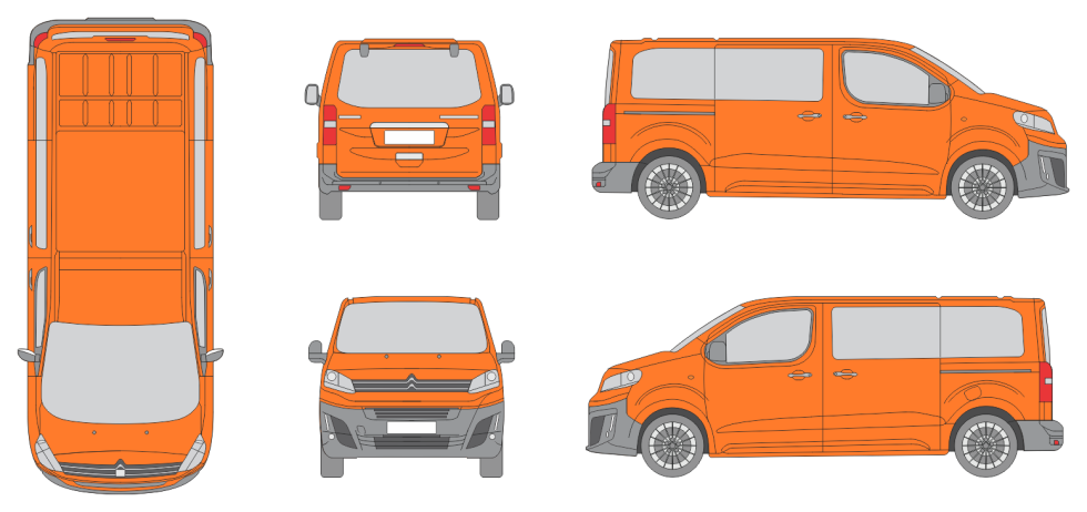 Citroen Dispatch 2016 Med Long Liftgate Window Window RL - Vehicle ...