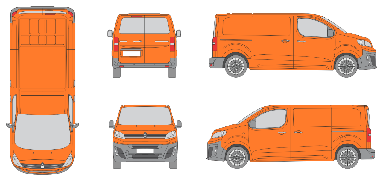 Citroen Dispatch 2016 Med Long Rear Swing Doors Window - Vehicle ...