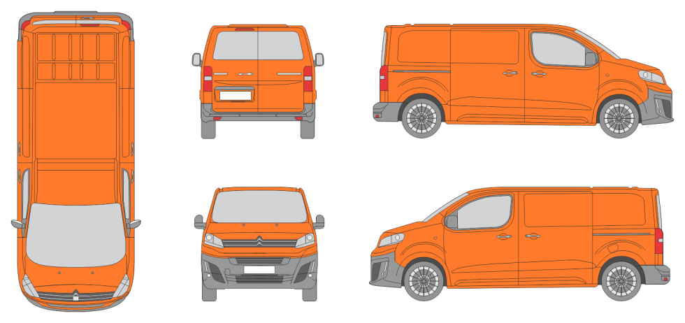 Citroen Dispatch 2016 Med Long Rear Swing Doors Window - Vehicle ...